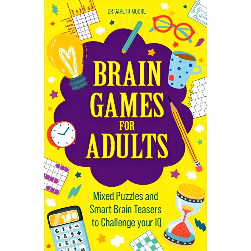 (100% Original) Brain Games for Adults : Mixed Puzzles and Smart ...