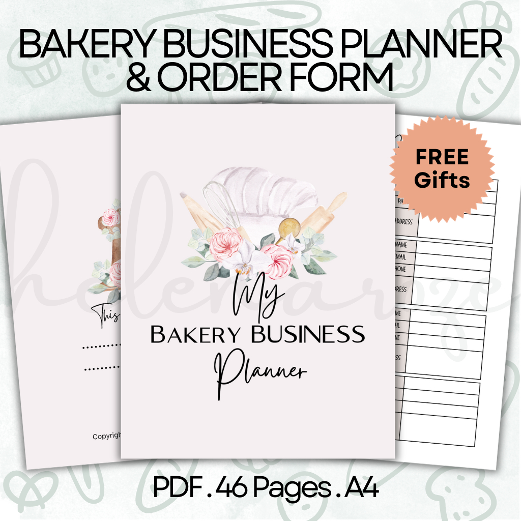 Bakery Business Planner Printable PDF, Business Planner, Planner ...