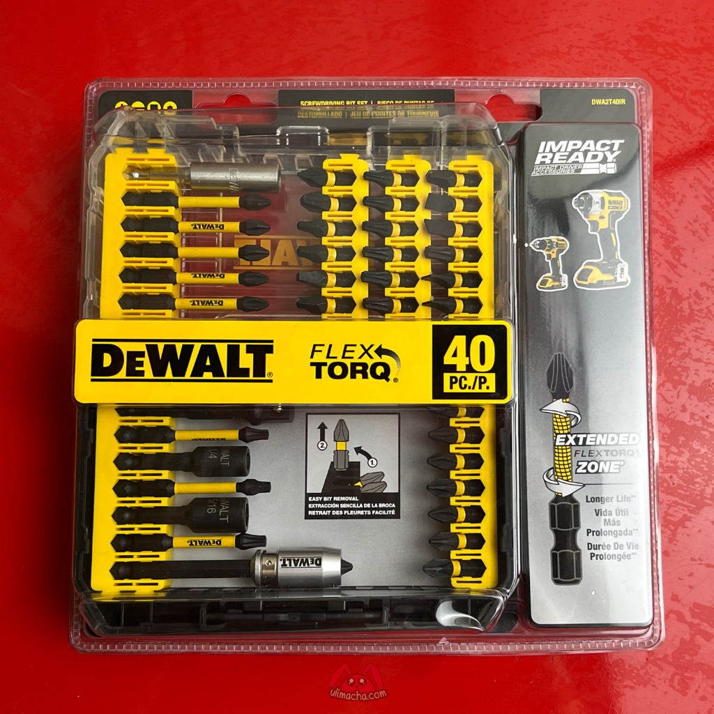 DEWALT Screwdriver Bit Set, Impact Ready, FlexTorq, 40-Piece (DWA2T40IR ...