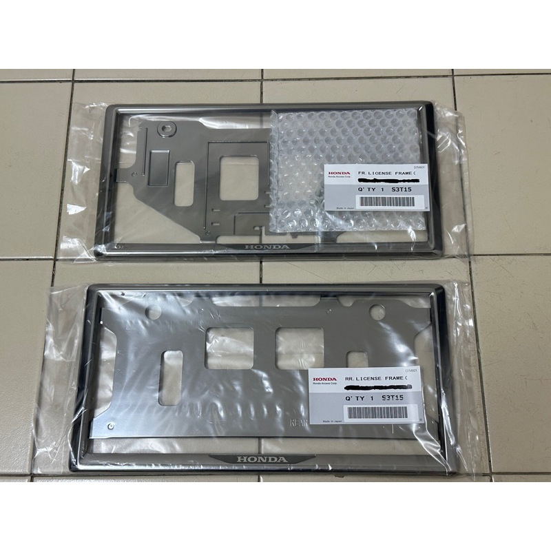 JAPAN🇯🇵HONDA ACCESS FRAME PLATE(DARK CHROME) | Shopee Malaysia