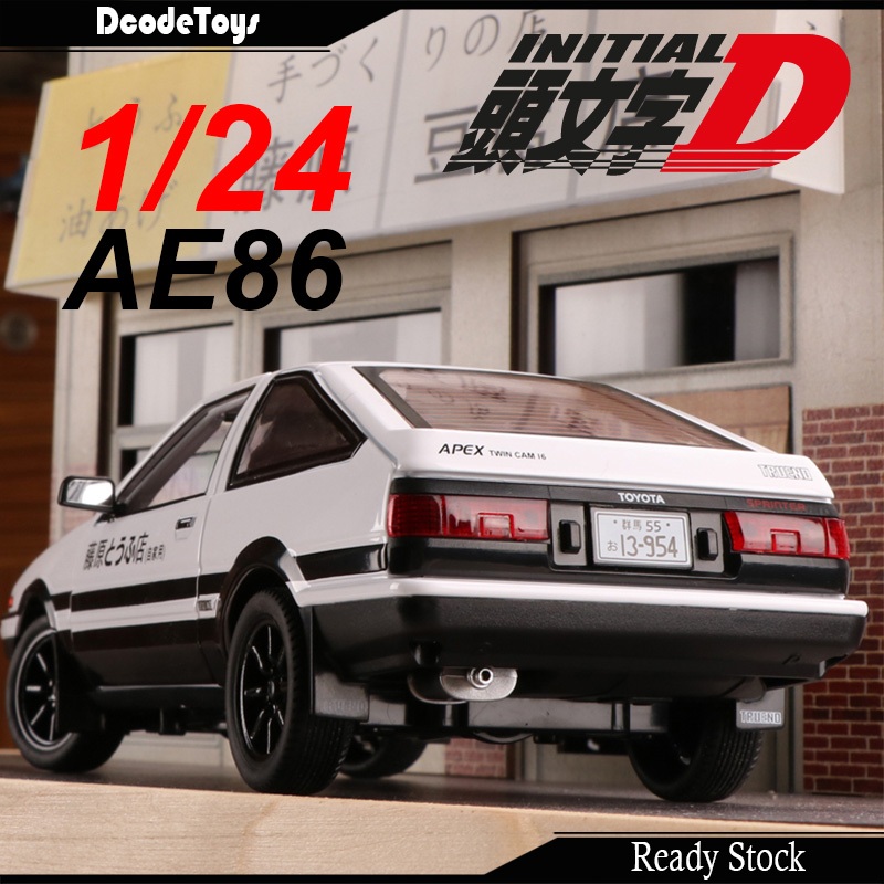 Toyota AE86 Trueno 1/24 Initial D die-cast model collection 头文字D 1:20 ...