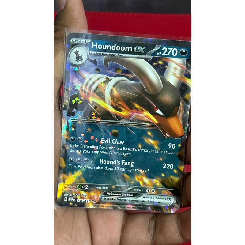 Pokemon Card PTCG Houndoom Ex 134/197 | Shopee Malaysia