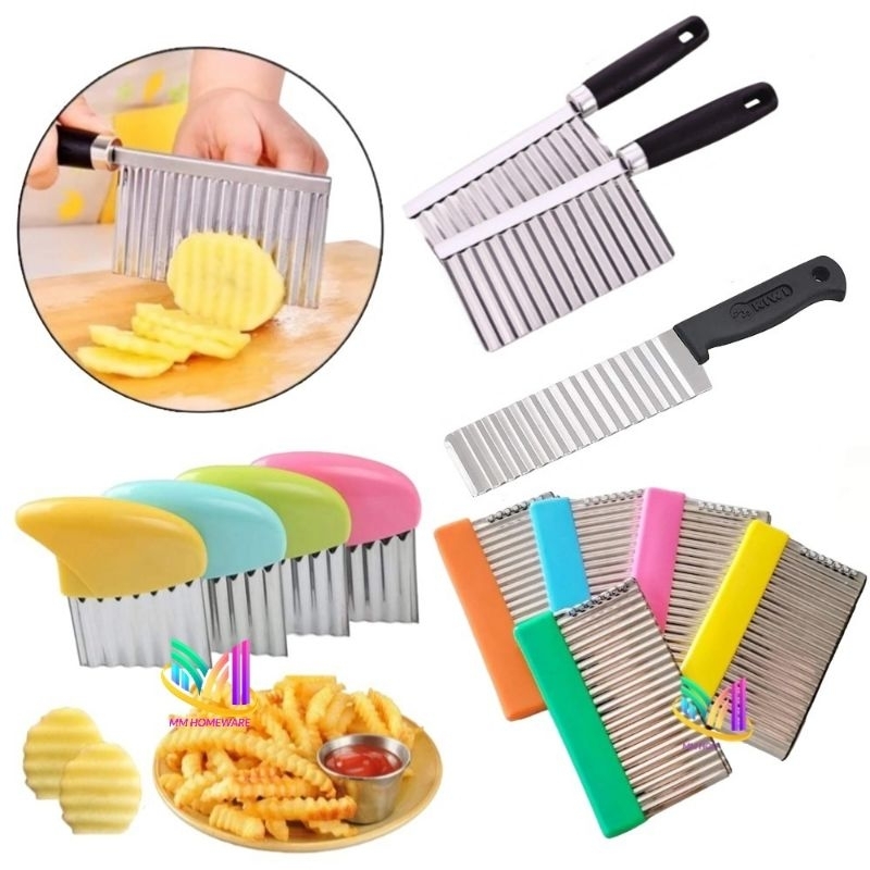 Multifunction Stainless Steel Crinkle Knife Potato Cutter Slicer ...