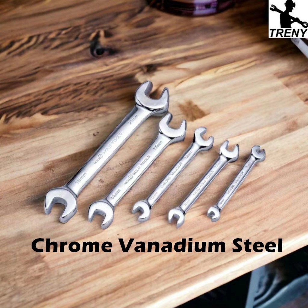 TRENY 8-17mm Double Ended Open Spanner Spana Spanar Wrench 开口扳手 Loose ...