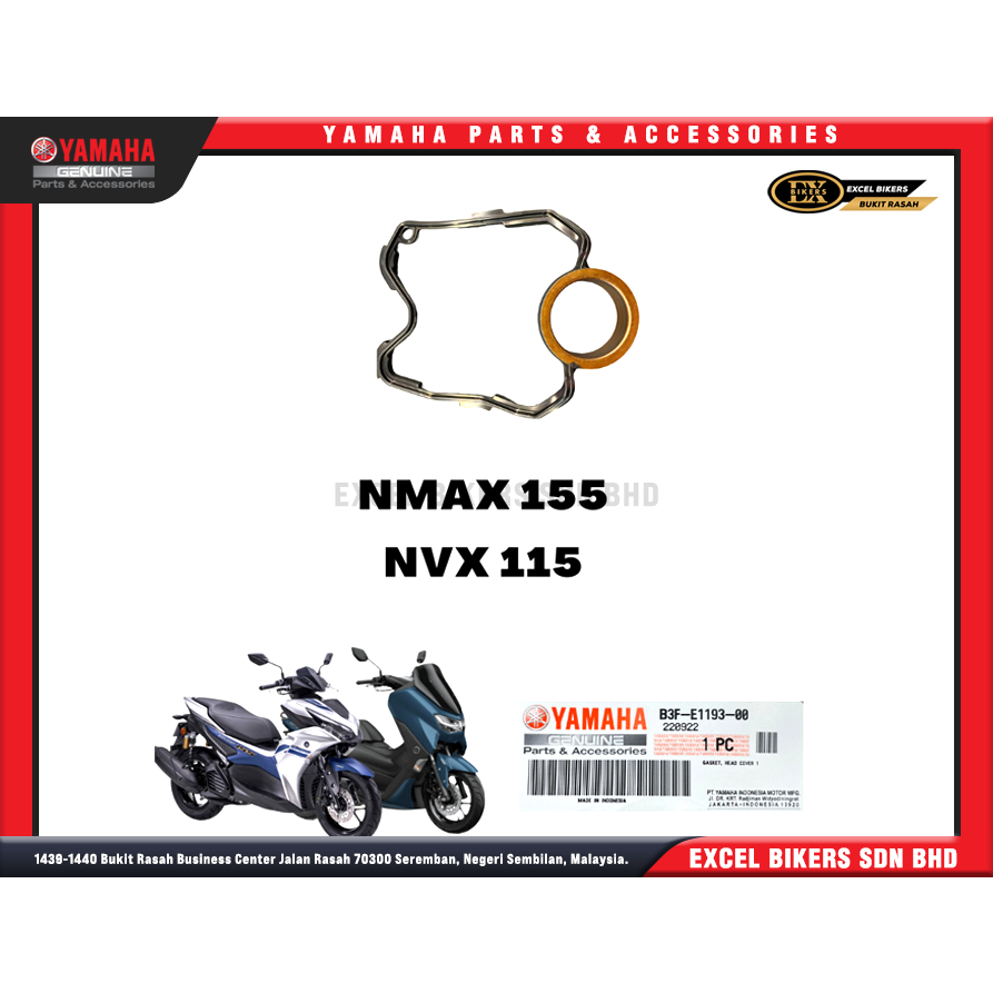 GASKET HEAD COVER-YAMAHA NVX 115 /NMAX155/MT15/R15/R15M (B3F-E1193-00 ...