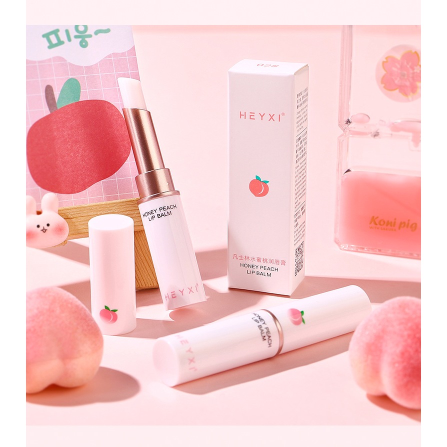 Heyxi Moisturizing Honey Peach Lip Balm | Shopee Malaysia
