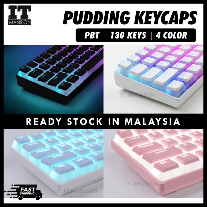 Pudding Keycaps PBT Double-shot Keycap RGB backlighting For Mechanical ...