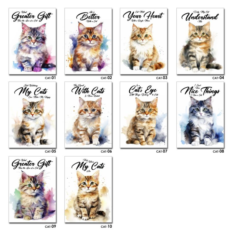 Poster Kucing -MDF Board (Cat Poster) | Shopee Malaysia