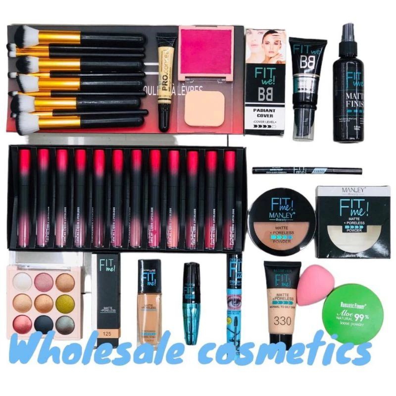 FIT ME SET 4in1 12 HRS LARIS Foundation+concealer stick+powder | Shopee ...