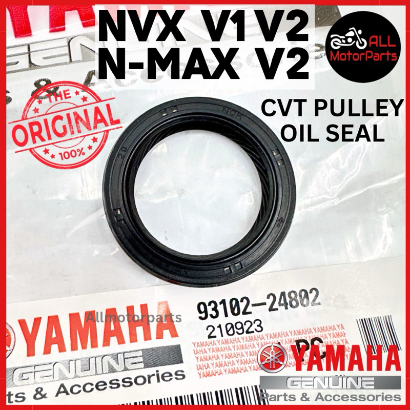 [100% ORI] NVX V1 V2 / N-MAX V2 NMAX CVT [ LH ] CRANKCASE OIL SEAL 93102-24802 ORIGINAL YAMAHA ...