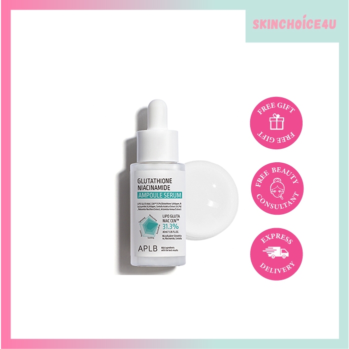 Aplb Glutathione Niacinamide Ampoule Serum 40ml Shopee Malaysia