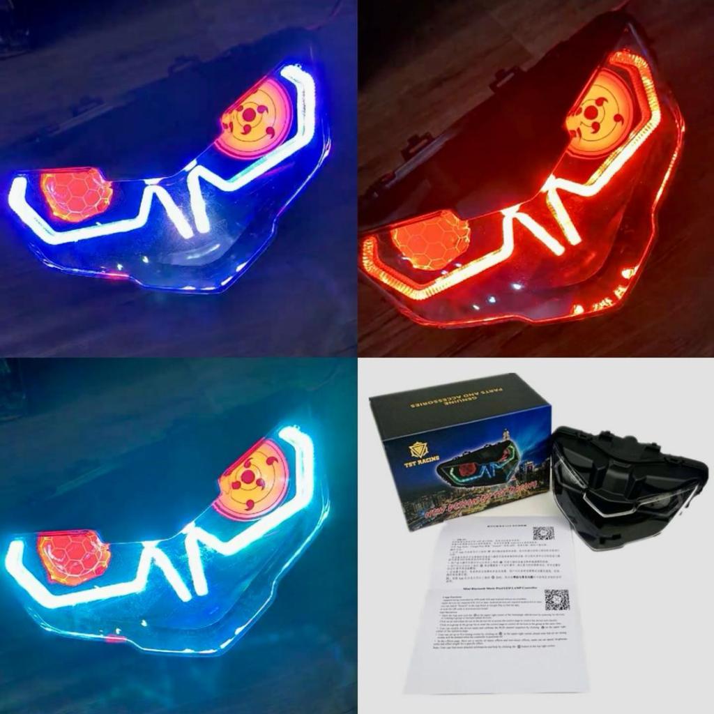Y15 V2 LC V8 LAMPU DEPAN NARUTO SASUKE MATA SHARINGAN ATAUPUN RINNEGAN UNTUK YAMAHA Y15ZR Y15 V2 ...