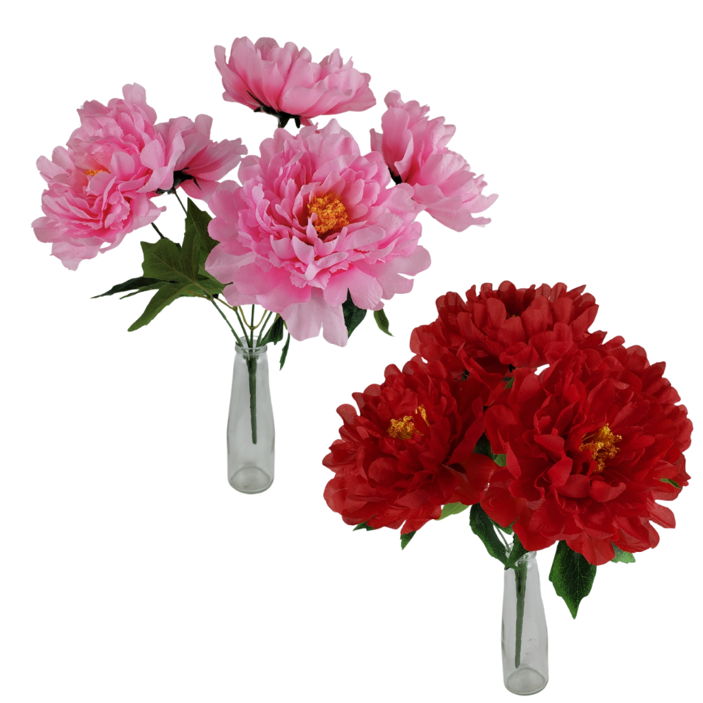 Artificial Peony Flower Bush / 富貴花 / CNY 2025 / 牡丹花 / Mutan Flower / 新年 ...