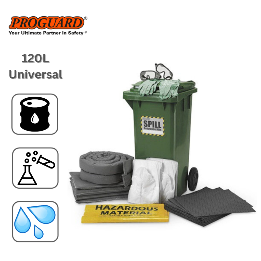 Proguard 120 Liter Universal Portable Spill Kit Dispenser Spill Kit ...
