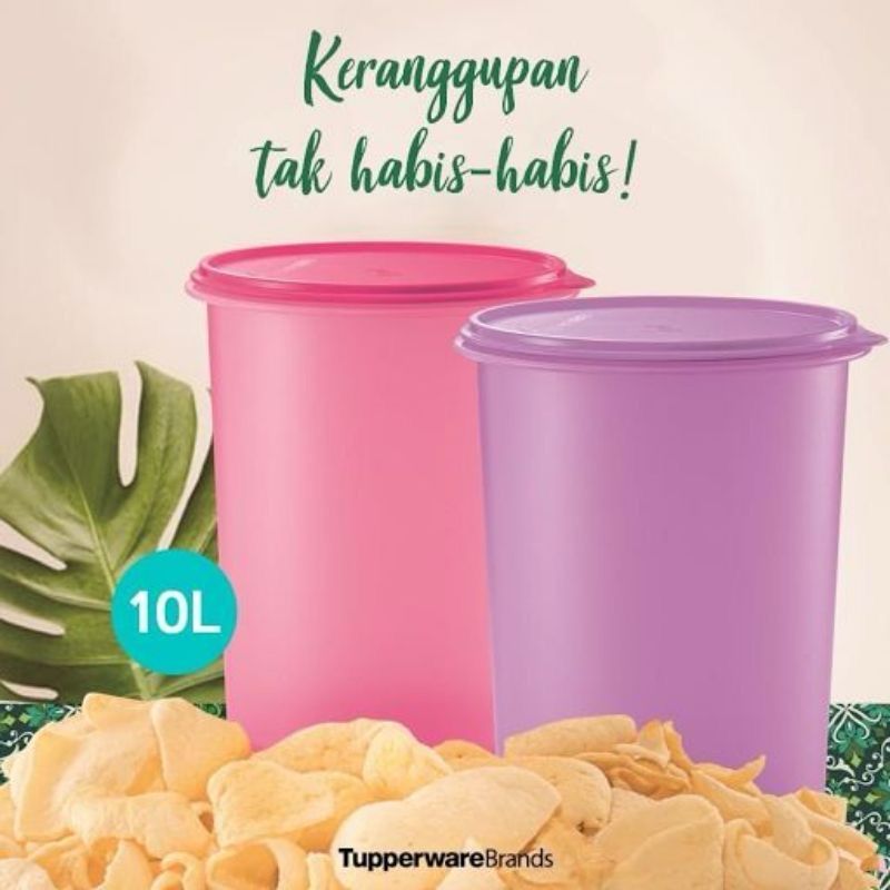 2042 Tupperware Tall Canister 10L /Deco Canister 10.7L/ Deco Canister ...