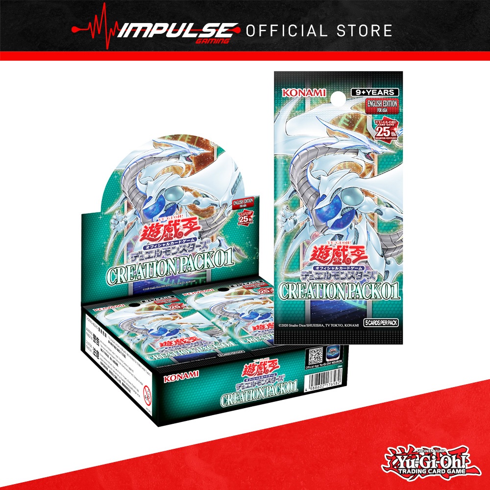 Yu-Gi-Oh Ocg English Version - Duel Monsters Creation Pack Booster Box (CG1907-AE) | Shopee Malaysia