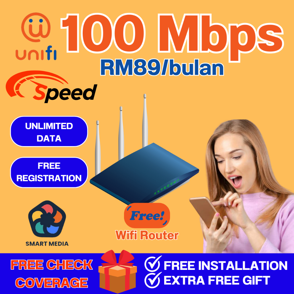 UNIFI Home Fibre Broadband High Speed Internet - Unlimited Data, Free ...