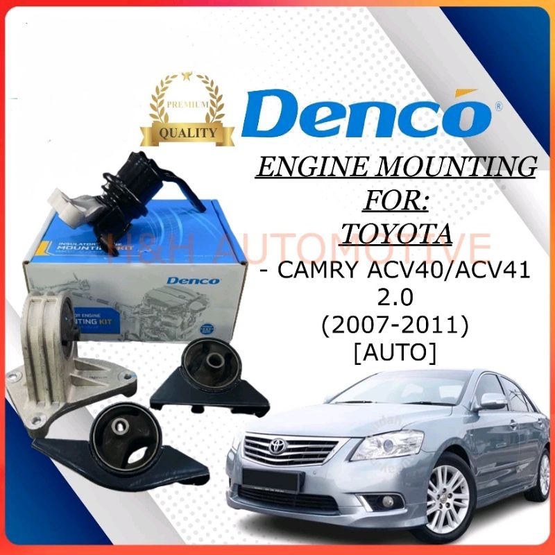 DENCO ENGINE MOUNTING KIT SET for TOYOTA CAMRY ACV40 / ACV41 2.0 (2007 ...