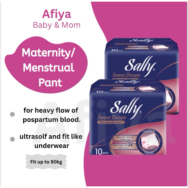 SALLY MENSTRUAL PANTS | DISPOSABLE TRIPE CUFF PANTS | REGULAR & EXTRA ...
