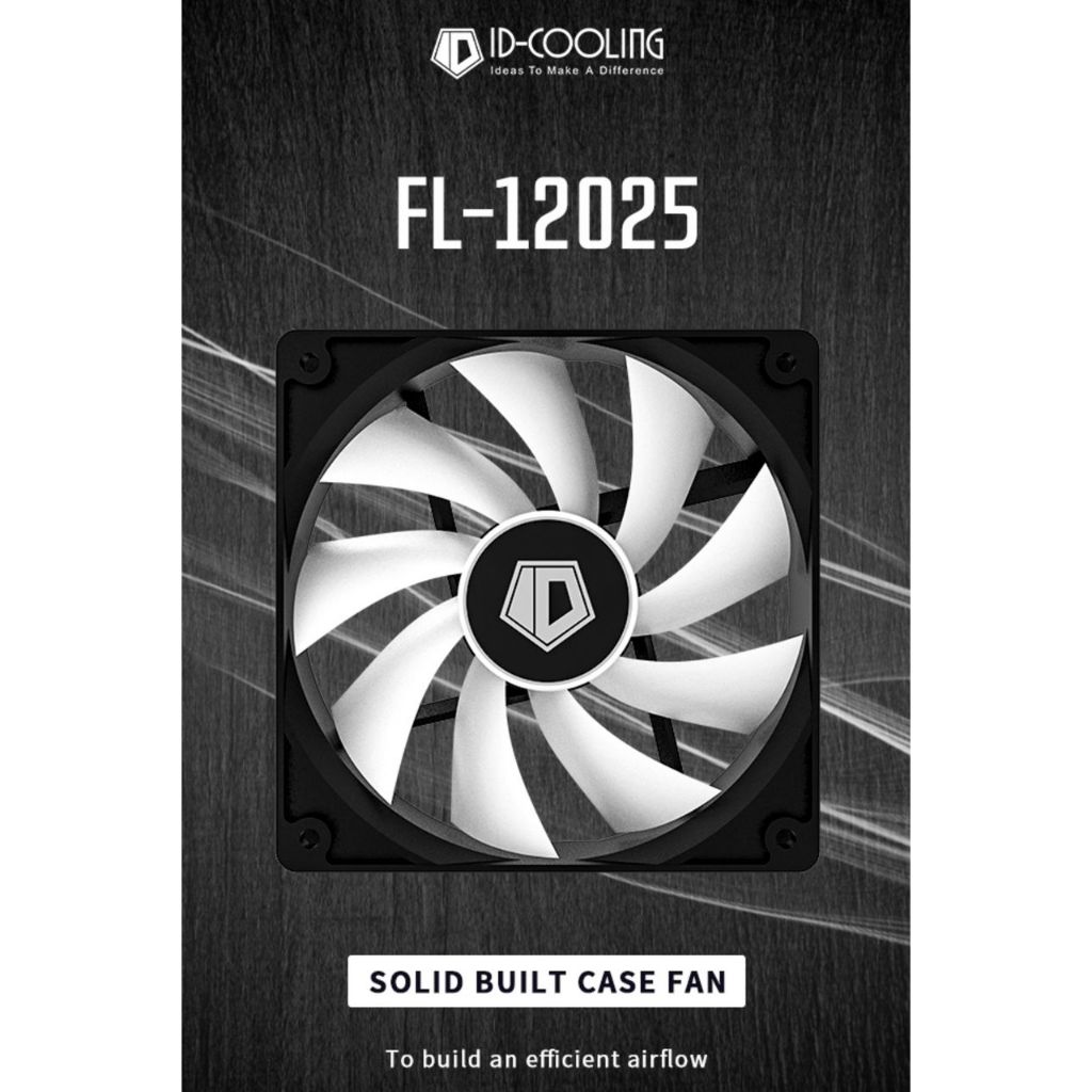 ID-COOLING XF-12025-SW & XF-12025-SD white version 12cm 4PIN LED ...