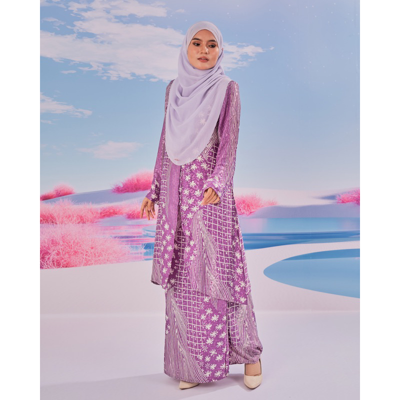 [LUVLA] Baju Kebarung Batik AINA / Batik Crepe Silk / XS-5XL/ Kebarung RAYA 2024 | Shopee Malaysia