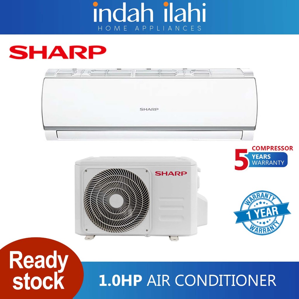 Sharp Air Conditioner 1.0HP AHA9WCD2 Aircond Penghawa Dingin | Shopee Malaysia