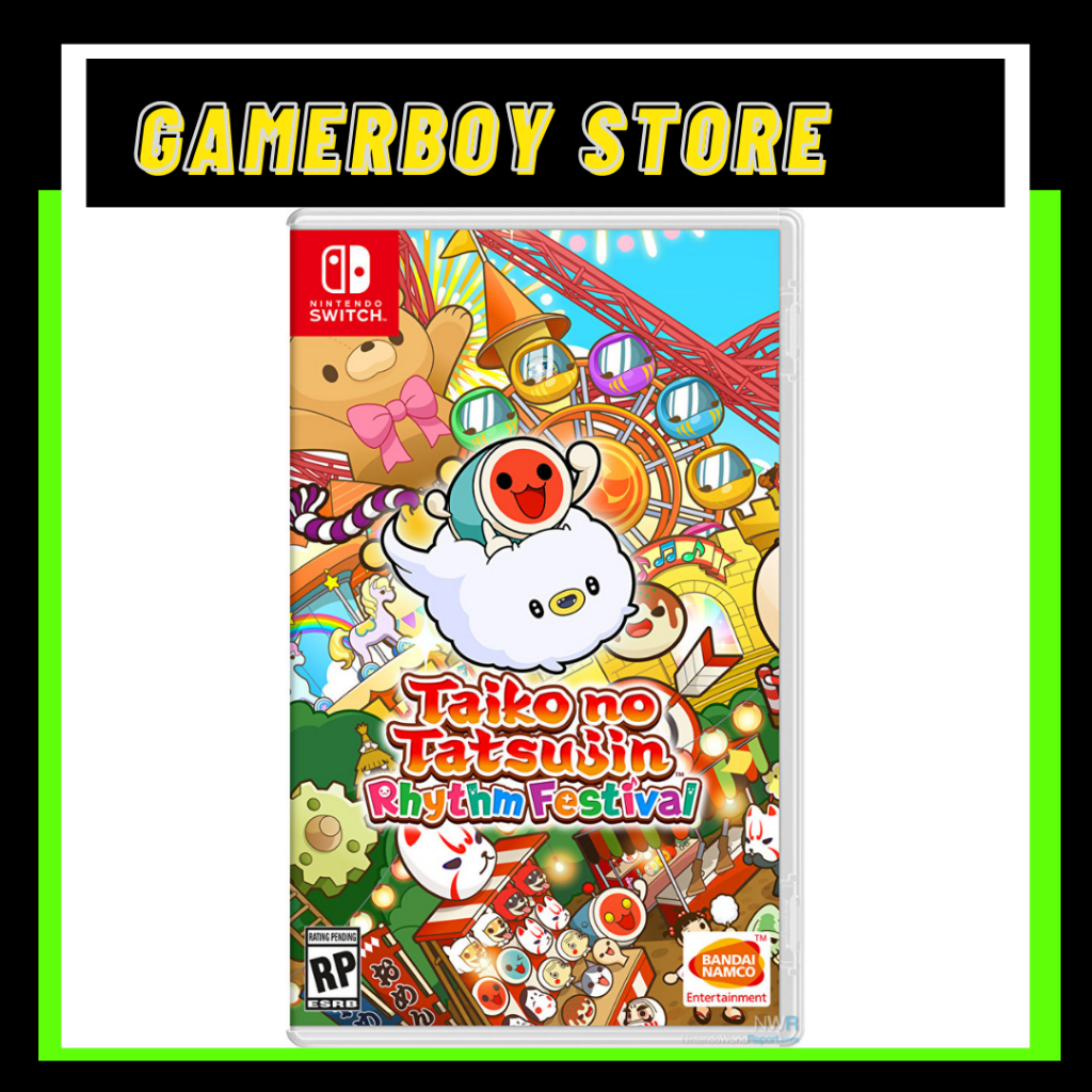 NINTENDO SWITCH TAIKO NO TATSUJIN RHYTHM FESTIVAL + DOBE TAIKO DRUM SET ...