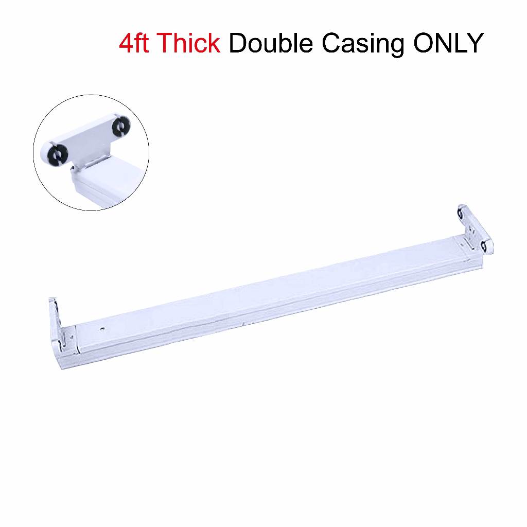(2FT & 4FT) T8 LED Tube Casing Fitting Thin/Thick for LED T8 Tubes Fluorescent Light Single ...