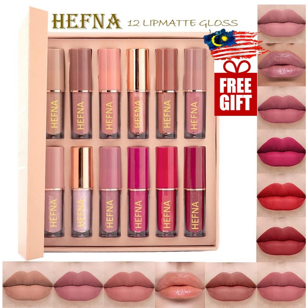 Lipstick Matte Gift Set Tahan Lama Liptint Lipmatte Murah Lip Gloss Lip ...