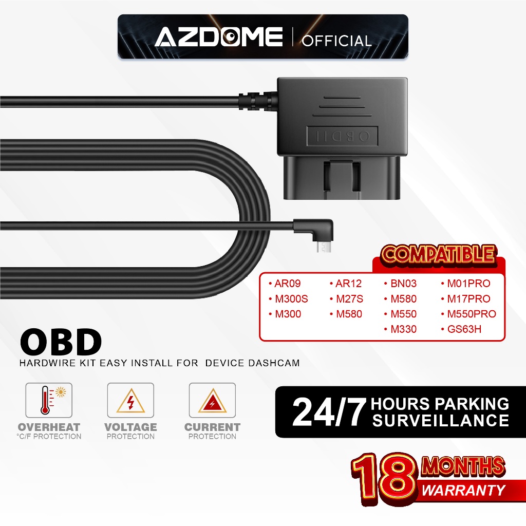 AZDOME OBD Hardwire Kit | Shopee Malaysia