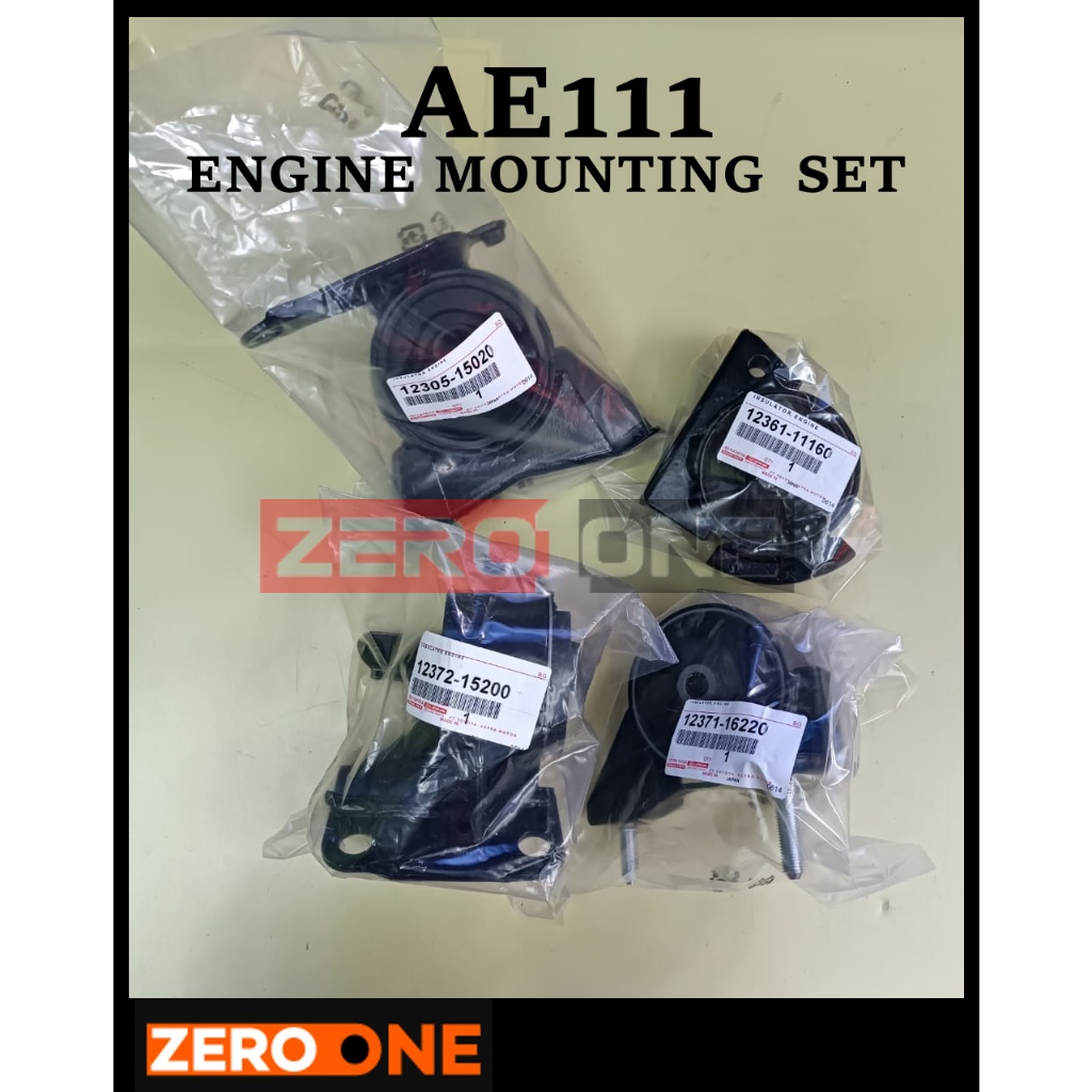 TOYOTA AE111 1.3 MANUAL GEAR ENGINE MOUNTING SET | Shopee Malaysia
