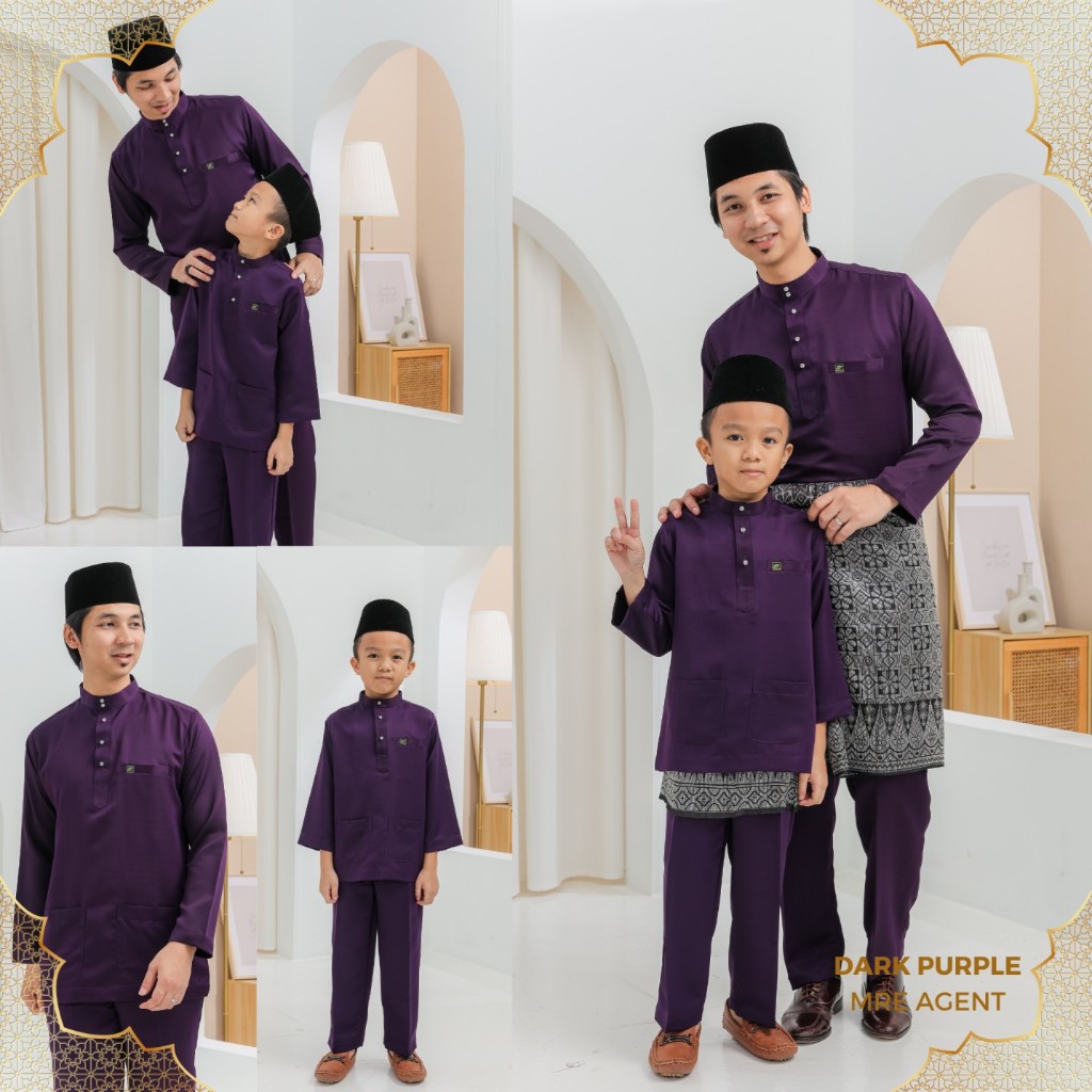 BAJU MELAYU MODEN BAJU RAYA POKET 3 / TIADA PESAK / DEWASA / KANAK ...