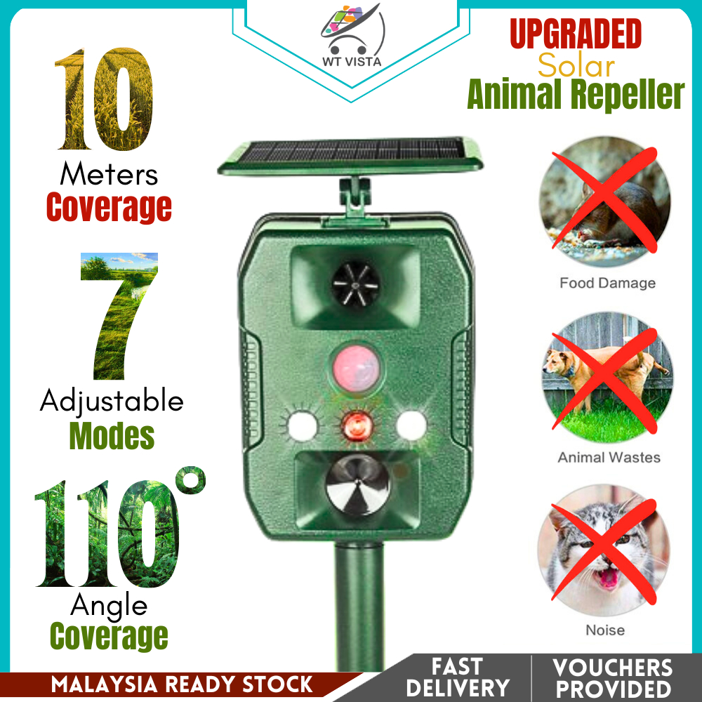 Mesin Halau Monyet Binatang Liar Kebun Solar Animal Repeller Motion ...