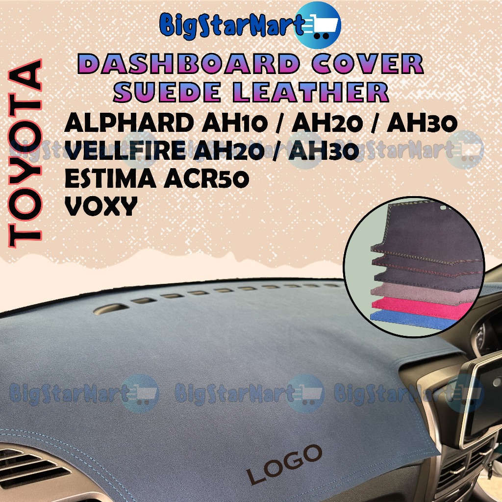 TOYOTA Vellfire Alphard AH10 AH20 AH30 Estima ACR50 Voxy Noah Suede ...
