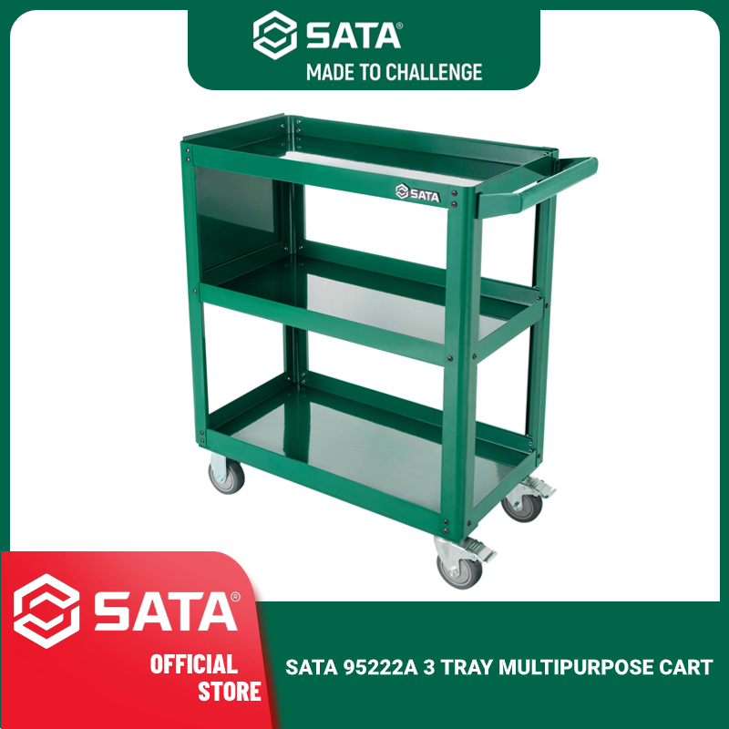SATA 95222A 3 TRAY MULTIPURPOSE CART / CABINET / CART / TROLLEY ...