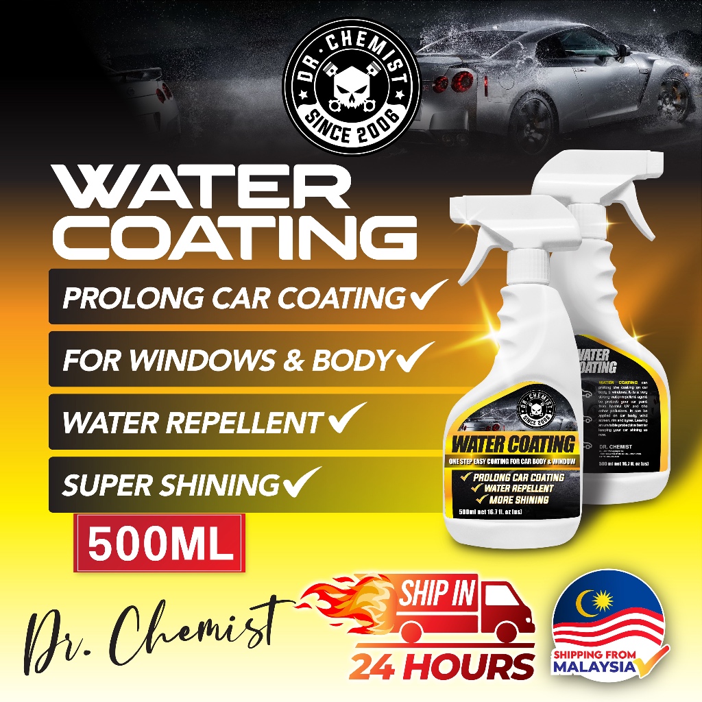 Water Coating for Car Body & WIndows 500ml 1 Setp Easy Coating | Shopee ...