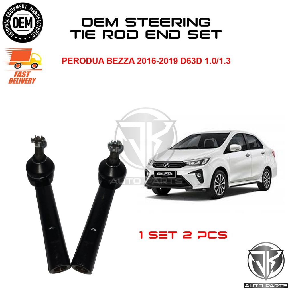 #1 PAIR#OEM STEERING OUTTER TIE ROD END PERODUA BEZZA 2016-2021 D63D 1. ...