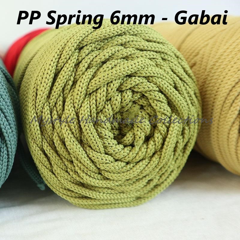 Benang PP Spring 6mm Gabai 300g Premium Chunky Rope Cord Yarn DIY Bag ...