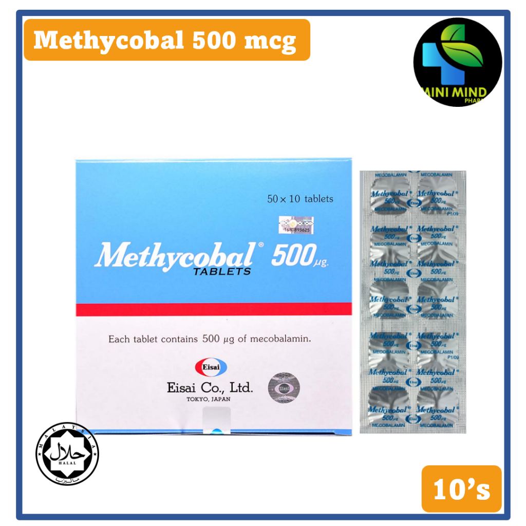 Methycobal 500 mcg Vitamin B12 (10 's) Malaysia Ready Stocks | Shopee ...