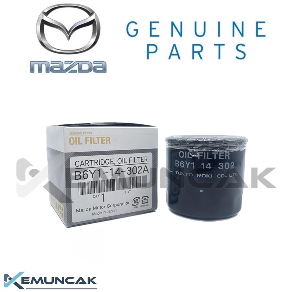 (100% Genuine) Mazda OIL FILTER B6Y114302A - Mazda 2, Mazda 3, RX-8, 1 ...
