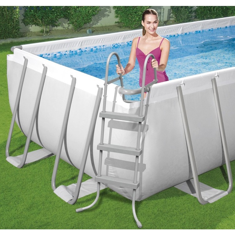 BESTWAY 2 Sizes Pool Ladder Swimming Stairs Step Adult Children Family ...