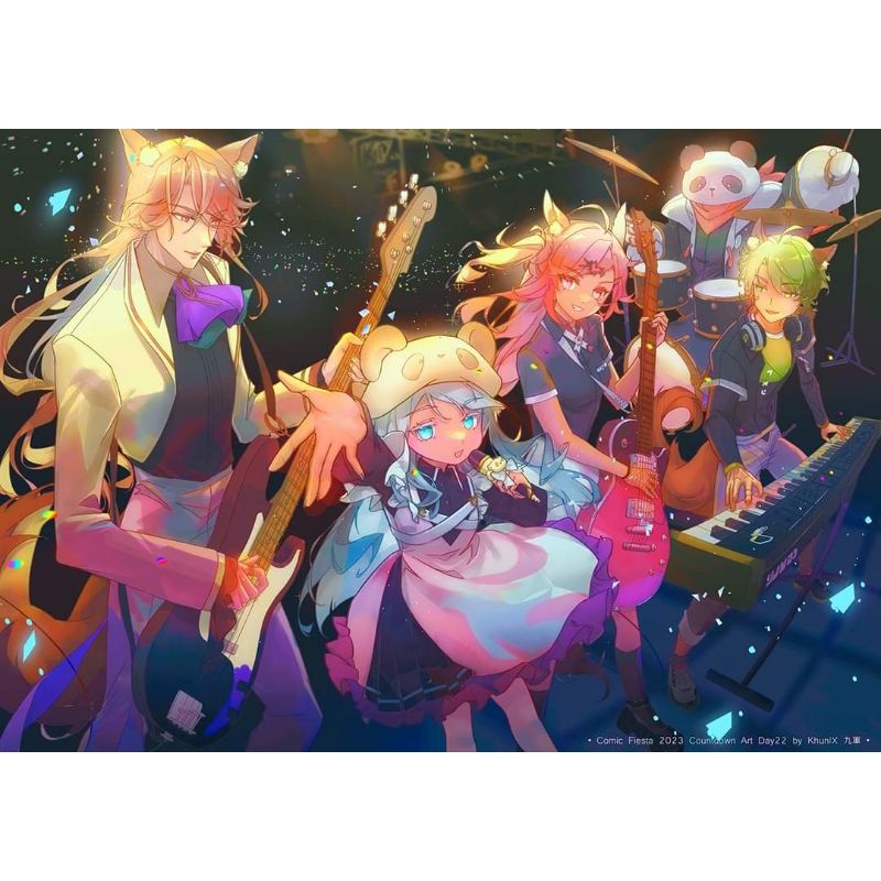 Coffy Tea Yin Yong Mi Michael | CF Fanart Art Print | Comic Fiesta 漫展倒數賀圖海報 | Shopee Malaysia