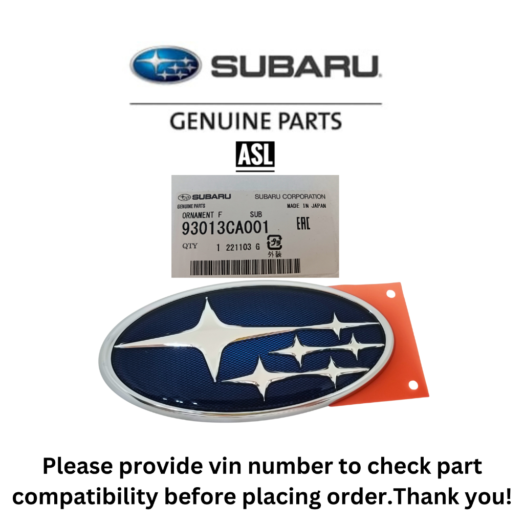 Genuine Subaru BRZ Front Emblem 93013CA001 Logo 93013CA000 | Shopee ...