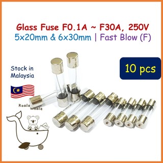 Glass Fuse Fius Kaca 0.1A 0.2A 0.25A 0.3A 0.5A 0.75A 1A 1.5A 2A 3A 3 ...