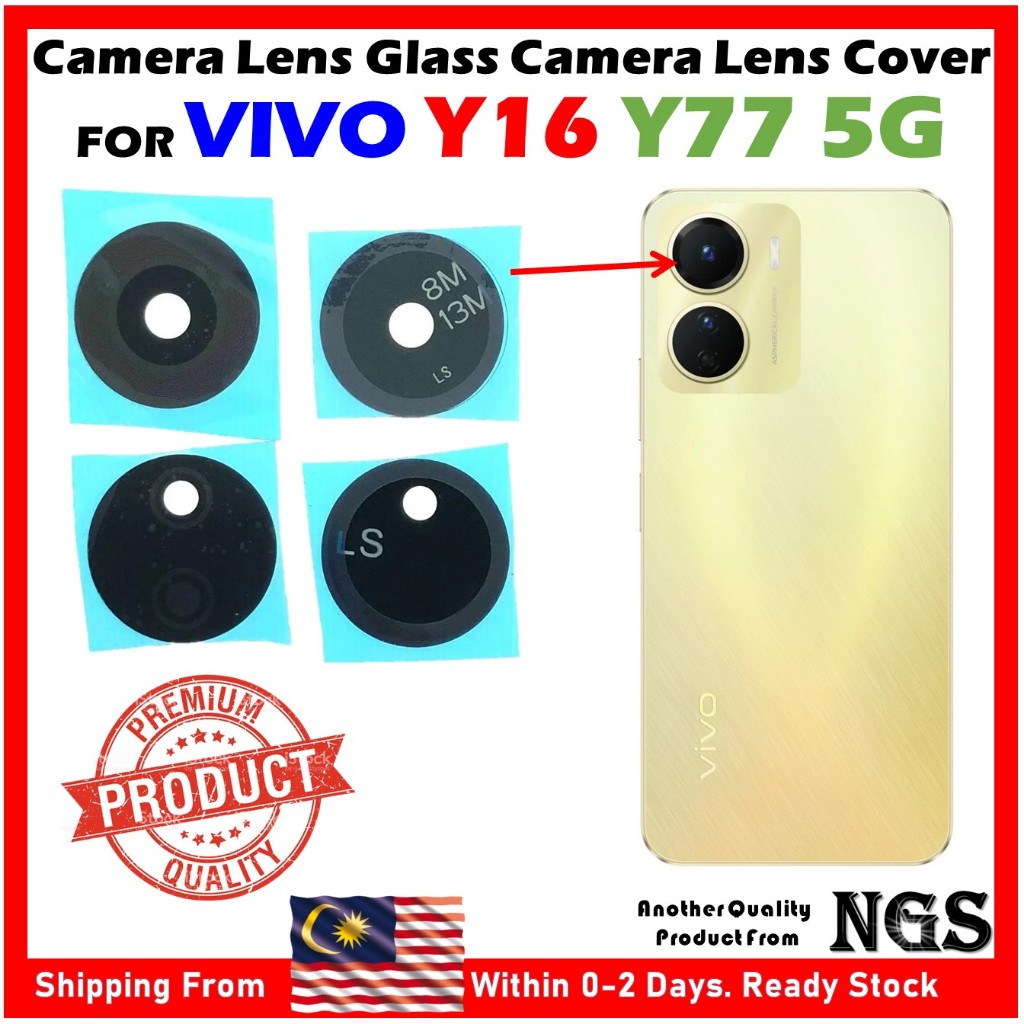 Camera Lens Glass Camera Lens Cover For VIVO Y16 / Y77 5G | Shopee Malaysia