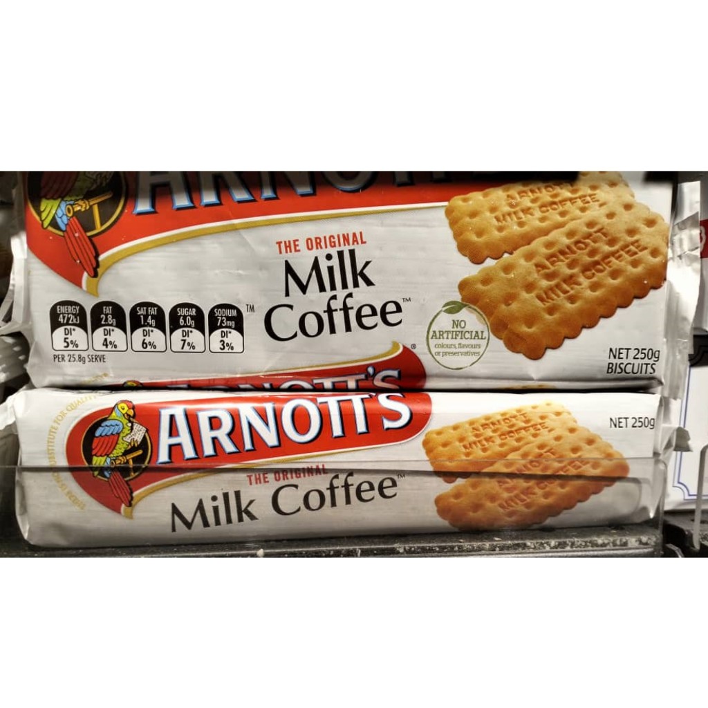 Arnott's The Original Milk Coffee Biscuits, 250g (Assorted) | Shopee ...