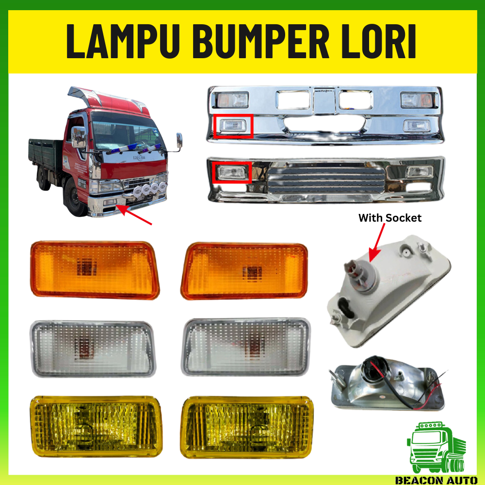 BEACON PROFIA BUMPER LAMP FOG LAMP UNTUK CHROME BUMPER JET, IMAX ...