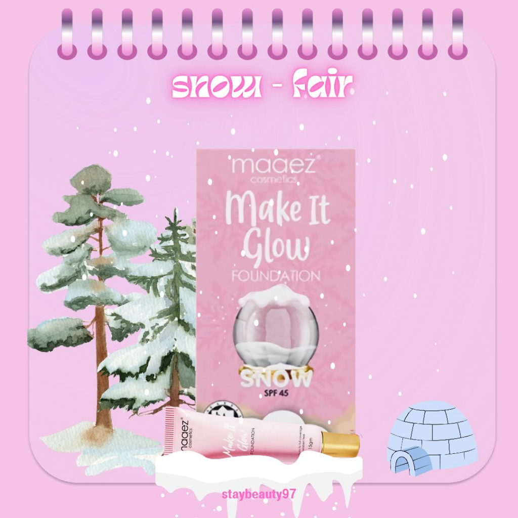 Maaez Foundation Make It Glow by Maaez Cosmetics | Shopee Malaysia