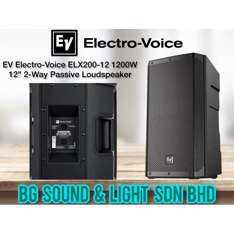 EV Electro-Voice ELX200-12 1200W 12" 2-Way Passive Loudspeaker ( 1UNIT )( Electro Voice ELX200 ...