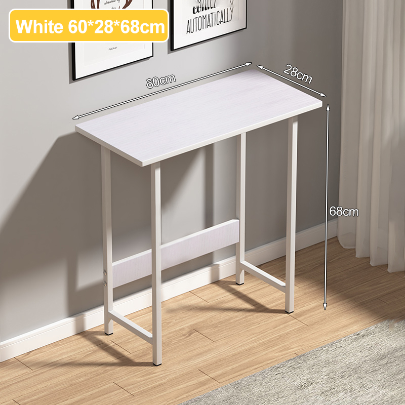 60*28cm White Meja belajar Small Study Table Simple Modern Side Table ...